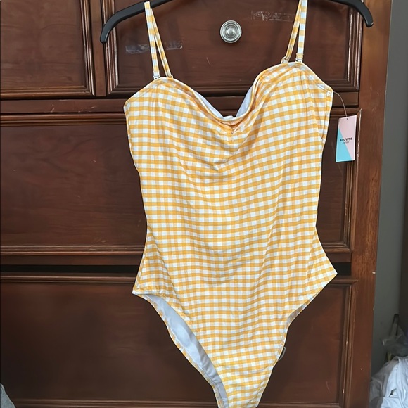 Ardene | Swim | Yellow Gingham Onepiece Swimsuit | Poshmark